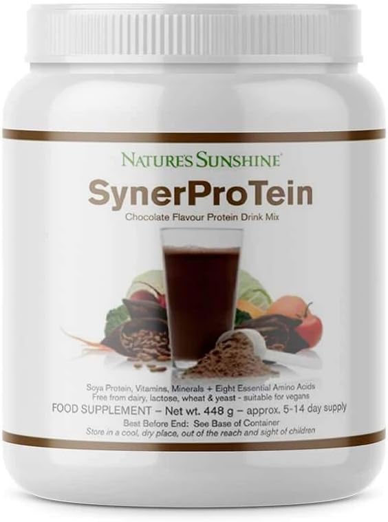 SYNERPROTEIN – Soya Protein Shake, chocolate flavour (448g) – BigaMart