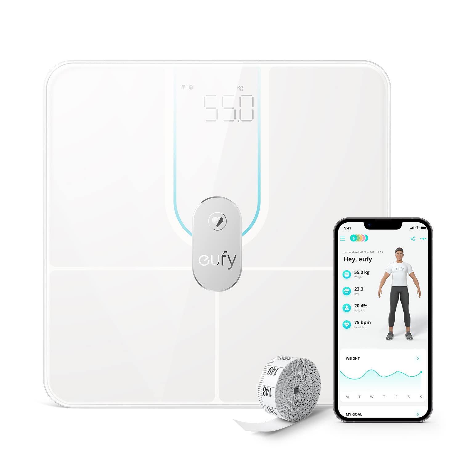 Mua Anker Eufy Smart Scale P2 Pro (Health Monitor), App, Bodyfat, BMI ...