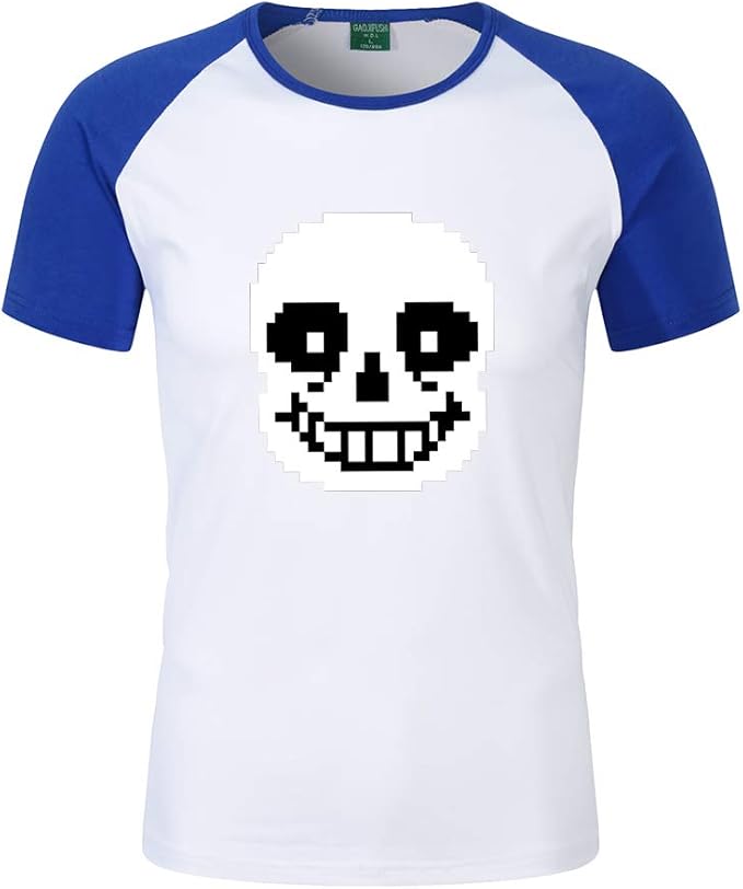 Undertale T-Shirt Simple Classic Short Sleeve Crewneck Sports T-Shirt ...