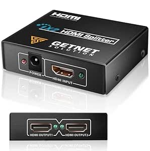 HDMI Splitter 2 Ports, HDMI Splitter 1 in 2 Out, Supports 3D 4K x 2K ...