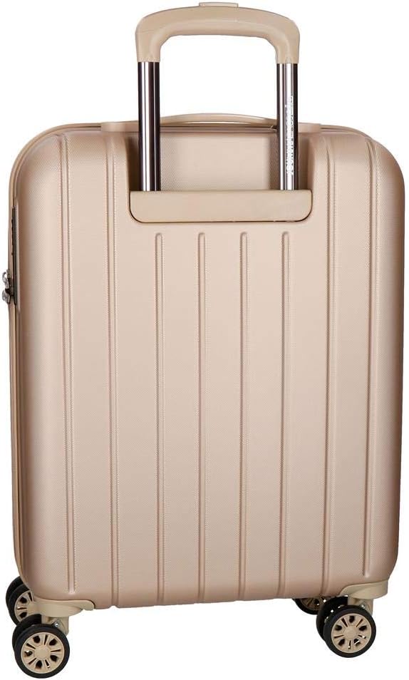 Movom Wood Beige Cabin Suitcase 40 x 55 x 20 cm Rigid ABS TSA Lock 38 ...
