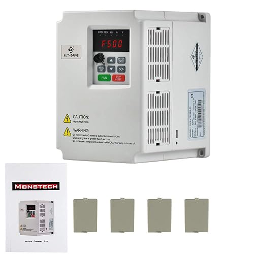 Monstech Variable Frequency Drive VFD AC 220V (2.2) KW (3) HP Inverter ...