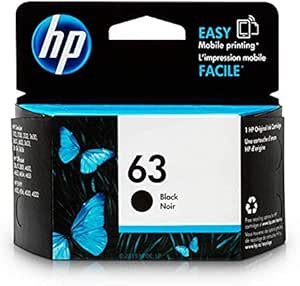 HP 63 Cartouche d'encre d'origine noir (F6U62AN) : Amazon.ca ...