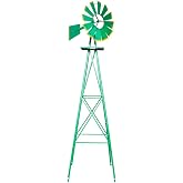 Amazon.com : 8FT Ornamental Windmill Backyard Garden Decoration Weather ...