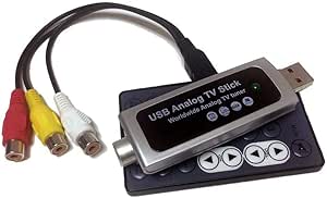 Amazon.com: Universal Analog USB Cable TV Tuner with RCA A/V Input ...