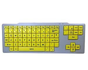 Visually Impaired Keyboard for Special Needs, Blind | XL Large Hi ...