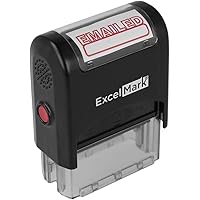 Amazon.com : FAXED Self Inking Rubber Stamp - Red Ink : Business Stamps ...