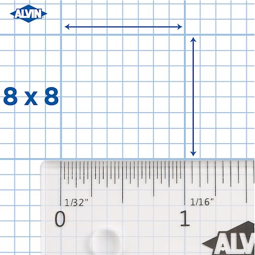 ALVIN 8x8 Grid Cross Section Paper Pad 11"x17" Model 1422-9 Acid-Free ...
