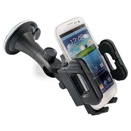 Universal in car sat-nav and phone holder with windscreen suction mount ...