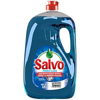 Salvo Power Clean Lavatrastos Líquido, 2.6 l: Amazon.com.mx: Salud ...