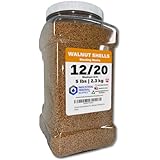 Premium Ground Walnut Shells Grit Size 18/40-5 lbs/2.3 kg - Medium to ...