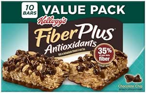 Amazon.com: Fiber Plus Chewy Bars, Chocolate Chip, 10-Count Bars (Pack ...
