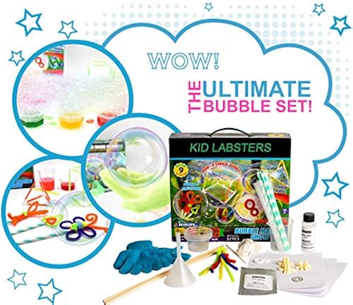 Kid Labsters Bubble Making Science Kit - DIY Non Toxic Solution ...