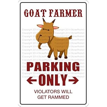 Amazon.com : Caution Attack Goat Sign : Yard Signs : Garden & Outdoor