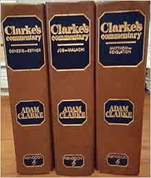 Clarkes Commentary On Bible Set: Clarke, Adam: 9780687091188: Amazon ...