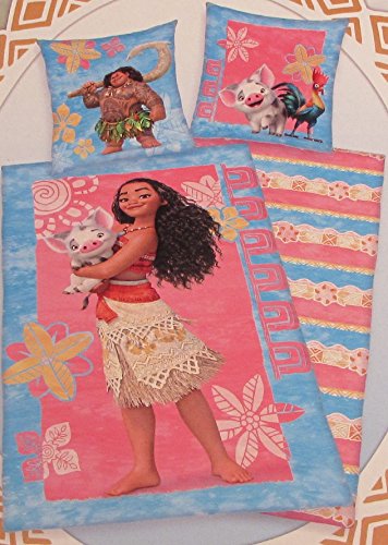 Buy Original Disney Vaiana Moana Reversible bed linen set 135 x 200 cm ...