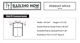 Railing Now - Midway Transitional Handrail (Black) - - Amazon.com
