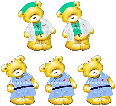 Doctor and Nurses Get Well Soon Card Making Toppers Craft Embellishment ...
