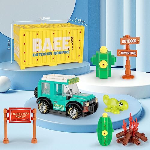 SUNHABI Desert Party with Camping Car Toy Building Sets City Sets for 5 ...