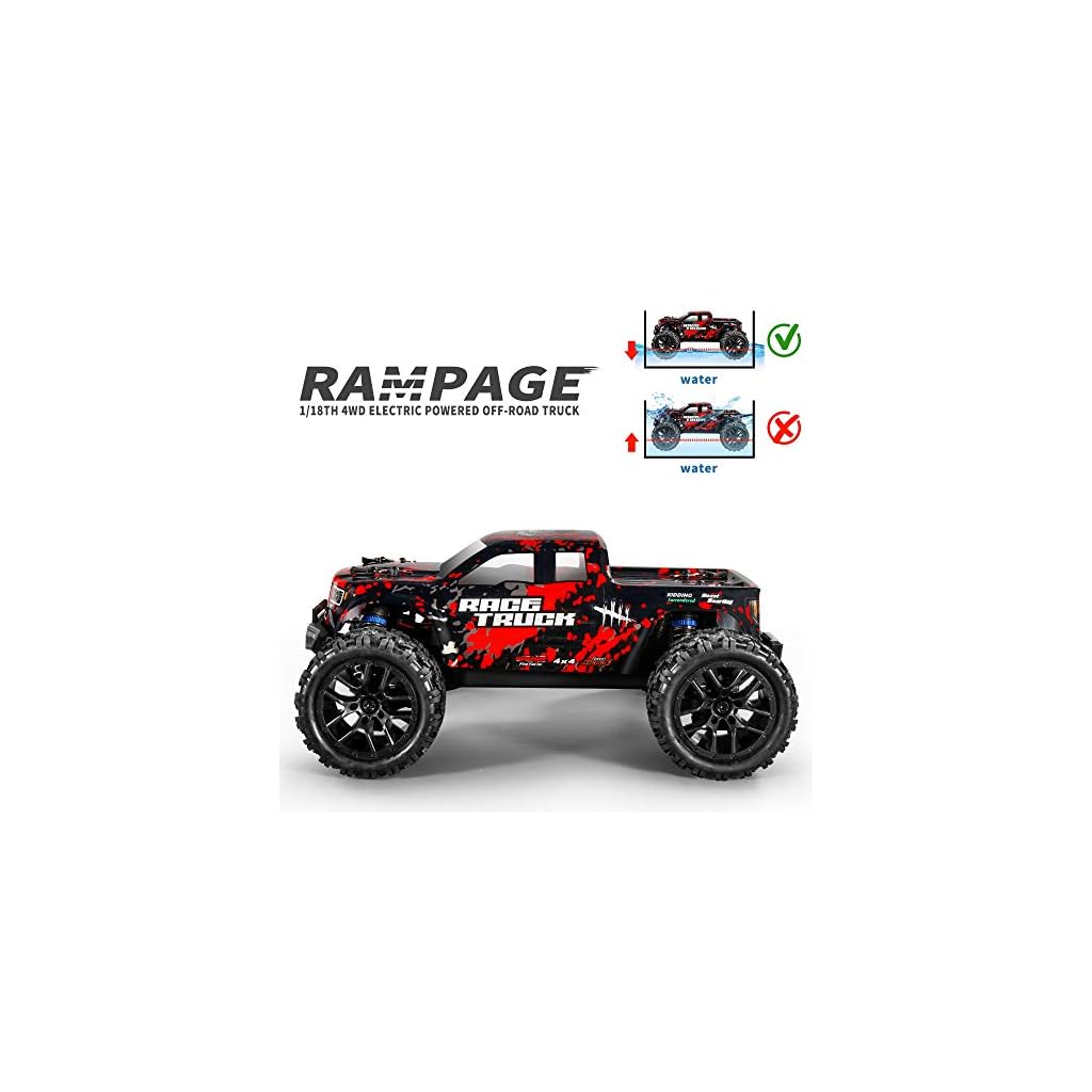 HAIBOXING 1:18 Scale All Terrain RC Car 36KM/H High Speed, 4WD Electric ...