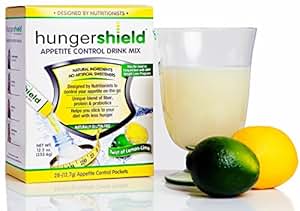 Amazon.com: HungerShield Natural Appetite Suppressant Drink Mix 28-(12.7g) Stick Packets (Twist ...