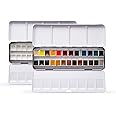 Amazon.com: Daniel Smith Extra Fine Watercolor Half Pan Set, 24 colors ...