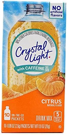 Crystal Light Sugar-Free Energy Citrus On-The-Go Powdered Drink Mix 10 ...