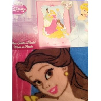 Amazon.com: Disney Junior Princess Toddler Plush Blanket Throw ...