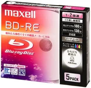 Amazon.com: MAXELL Blue-ray BD-RE Re-Writable Disk | 25GB 2x Speed 5 ...