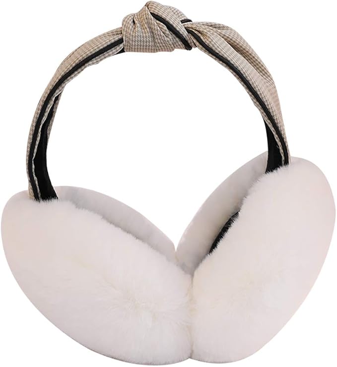 Orejeras de piel sintética para exteriores de invierno para mujer ...