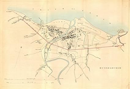 MUSSELBURGH borough/town plan. REFORM ACT. Levenhall Monktonhall, 1832 ...