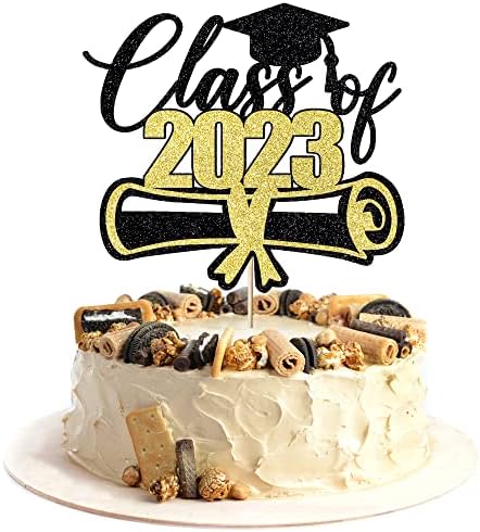 Migeaks Class of 2023 Cake Topper,Happy Graduation,Congratulations ...