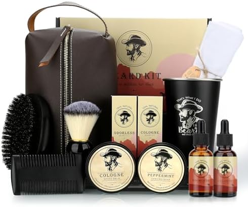 Sovyime Beard Kit, Mens Beard Grooming Kit for Men, Beard Growth kit ...