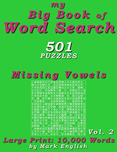 Amazon.com: My Big Book Of Word Search: 501 Missing Vowels Puzzles ...