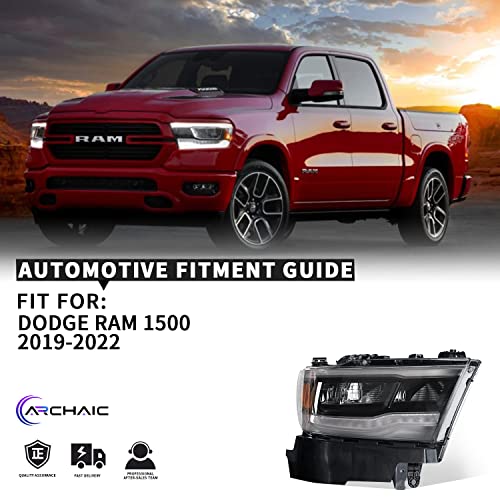 Faros delanteros LED Archaic para Dodge Ram 1500 2019-2022, conjuntos ...