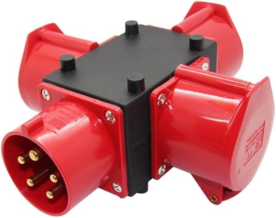 PB.MINI-2 Connector AC supply 3-phase splitter 32A 400VAC IP44 B.MINI-2 ...