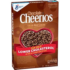 Amazon.com: Chocolate Cheerios, Gluten Free, Cereal, 11.25 oz Box