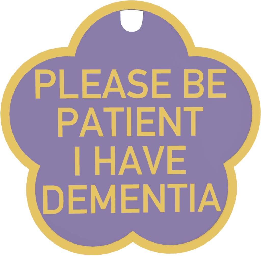 Starkidtags"I Have Dementia" 60mm Wide tag & Lanyard, Purple: Amazon.co ...
