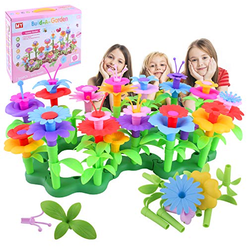 Flower Garden Building Kit Girls Toys, Vooteen STEM Playset Toys Gift ...
