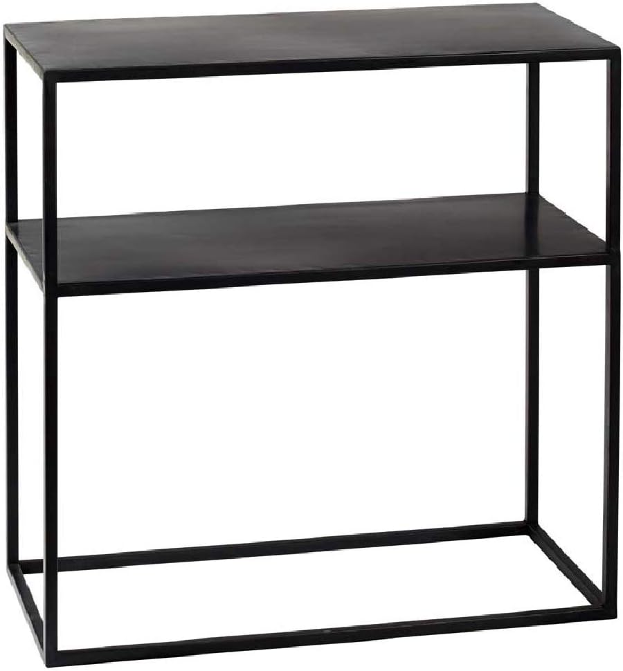 Milanari Console en fer noir Largeur 60 cm, Profondeur 28 cm, Hauteur ...