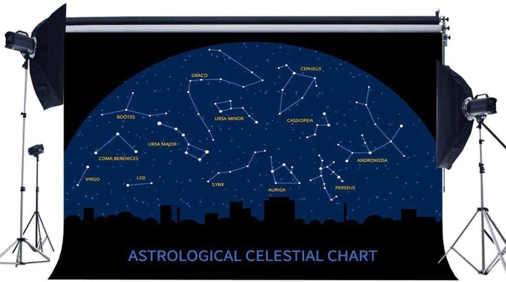 Buy HD Galaxy Constellation Backdrop 10x7ft Vinyl Astrological ...