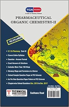 Amazon.in: Buy Pharmaceutical Organic Chemistry II for B. PHARMACY PCI 17 (III - BP301T) Book ...