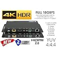Amazon.com: 4K HDR HDbaseT Long Range HDMI Extender Kit 330ft 100m ...