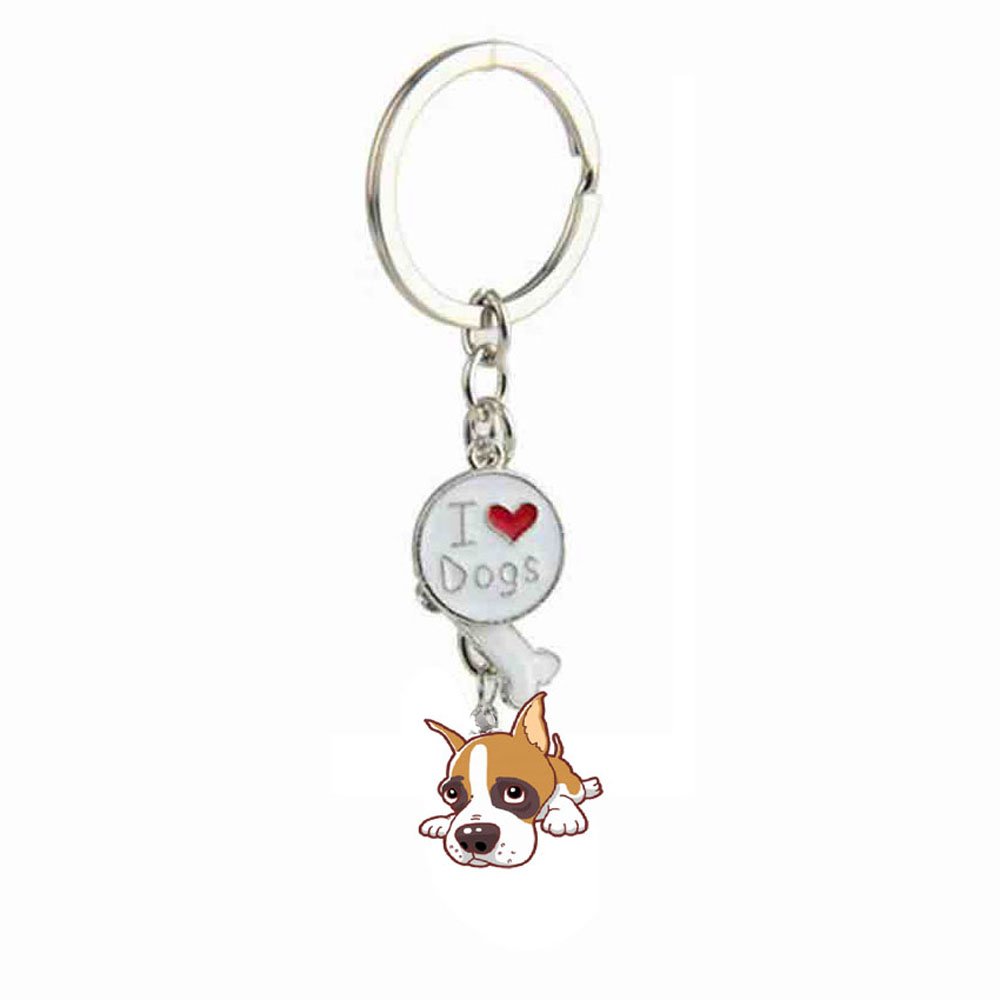ZoonPark® Dog Key-ring Keychain,Lovely Cute Small Dog Puppy Keychain ...