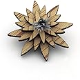Amazon.com: ChezMax Handmade Men's Wood Lapel Flower Wooden Boutonniere Pin for Suit Wedding ...