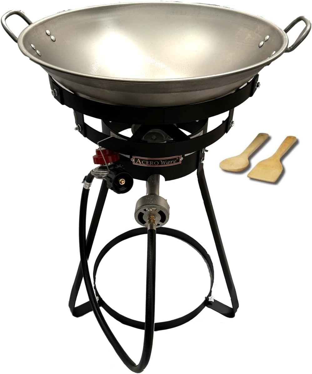 Camp Stove with Wok-24" Portable Propane Outdoor Cooker Grill for sale ...