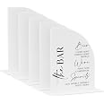 Amazon.com: JINMURY 5 Pack White Half Arch Acrylic Sign with Stand ...