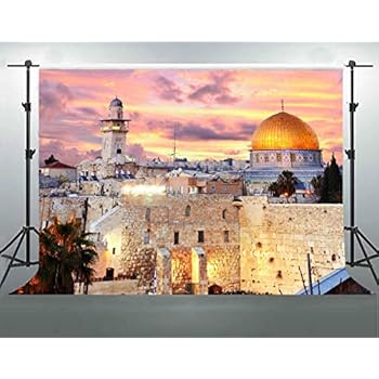 Amazon.com : Jerusalem Western Wall Photography Backdrop, 7x5FT, Israel ...