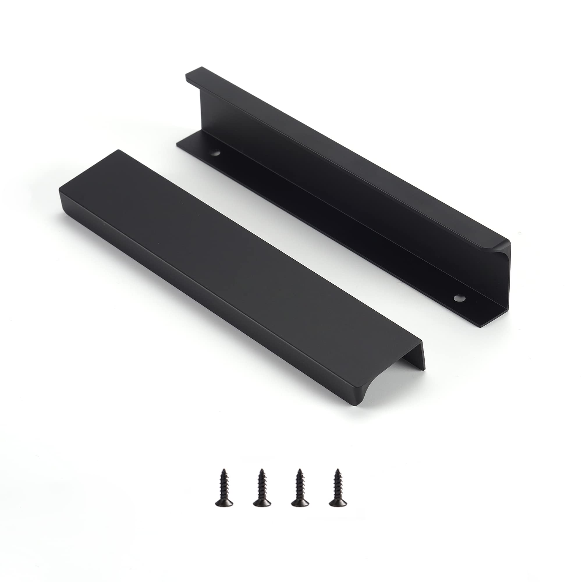 Satanga Edge Black Finger Pull for cabinets Kitchen Concealed Drawer ...