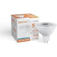 Tecnolite - Foco LED, Modelo: MR16-LED/3W/65H, Base Gx5.3, Foco Ahorrador, Base: GX5.3, Tipo de ...